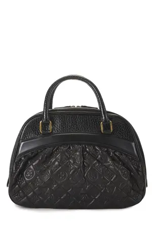 LOUIS VUITTON Monogram Lambskin Mizi Vienna - Black