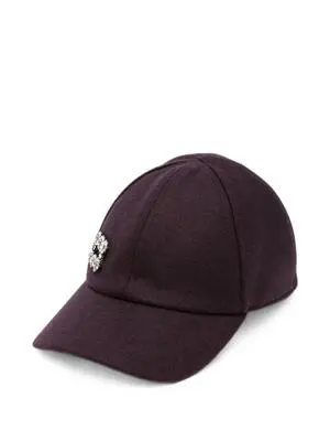 ROGER VIVIER Rv Flower Strass Baseball Cap - Multicolor