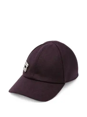 ROGER VIVIER Rv Flower Strass Baseball Cap - Multicolor