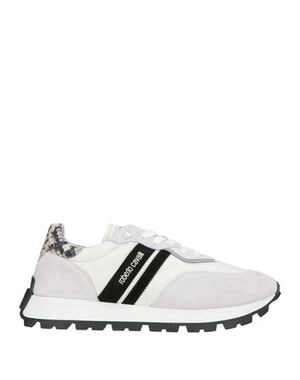 Roberto Cavalli Sneakers Size Textile Fibers, Leather - Grey