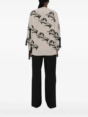 Stella McCartney Embroidered Horse Wool Jumper