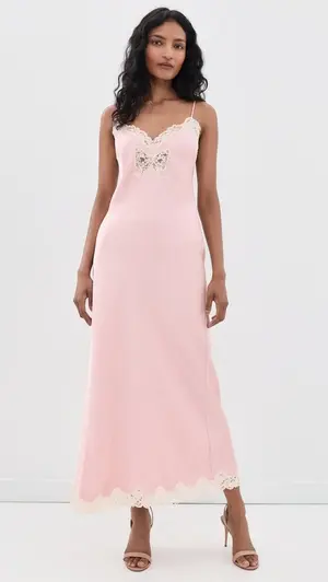 LoveShackFancy Lomira Lace Bow Dress