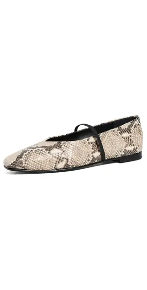 MARGAUX LONNBERG The Phoebe Flats - Natural Python Embossed