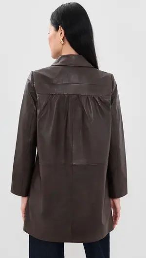 Ba&sh Madie Leather Coat