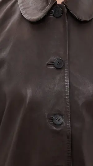 Ba&sh Madie Leather Coat