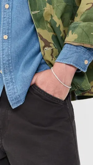 Shinola Box Chain Bracelet 4mm