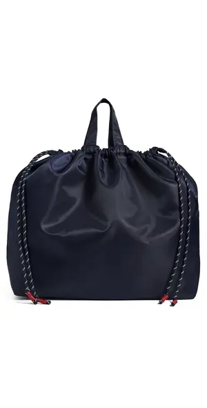 Clare V. Nylon Drawstring Tote - Navy