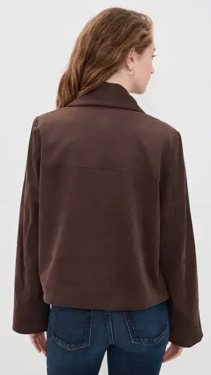 Splendid X Cella Jane Crop Icon Faux Suede Coat