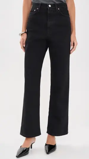 HOUSE OF DAGMAR Wide Leg Denim Jeans