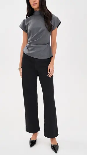 HOUSE OF DAGMAR Wide Leg Denim Jeans