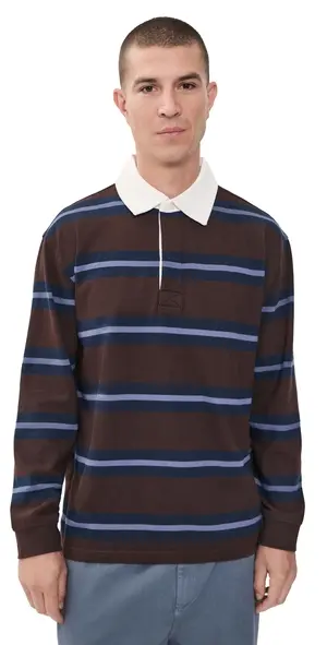 WAX LONDON Rowhill Striped Rugby