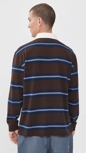 WAX LONDON Rowhill Striped Rugby