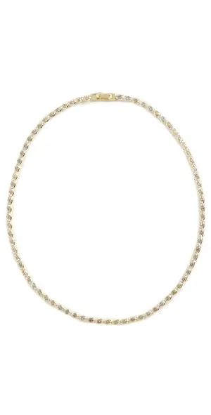 Shashi Marquise Bezel Tennis Necklace - Gold