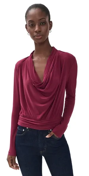Ramy Brook Eden Blouse - Cranberry