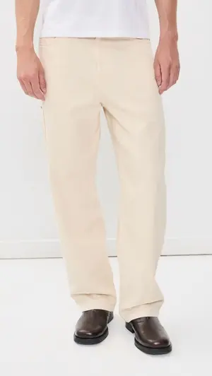 LES DEUX Roi Carpenter Herringbone Pants