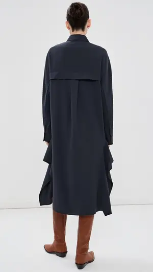 Tibi Tropical Wool Shirtdress
