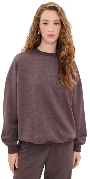 Year Of Ours Crew Neck Sweatshirt - Maroon