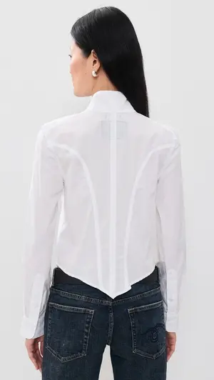 R13 Asymmetrical Front Shirt