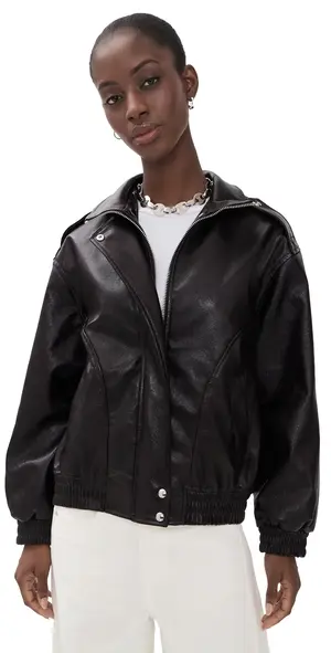 Blanknyc Hot Brew Bomber Jacket - Brown