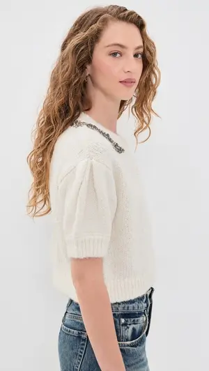 Cinq À Sept Crystal Lace Millicent Cardigan