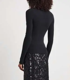 HERSKIND Merino Rib-knit Long-sleeve Top