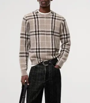 Burberry Cashmere Check Sweater