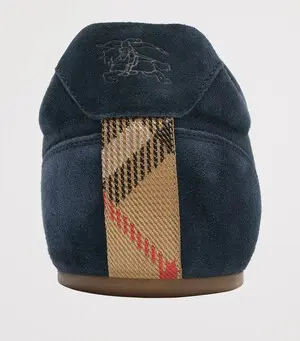 Burberry Suede Knight Runner Sneakers