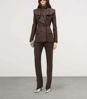 Alexander McQueen Wool Pinstripe Double-breasted Blazer