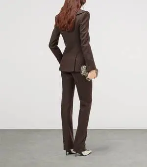 Alexander McQueen Wool Pinstripe Double-breasted Blazer