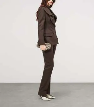 Alexander McQueen Wool Pinstripe Double-breasted Blazer