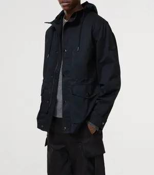 Burberry Cotton Gabardine Hooded Jacket