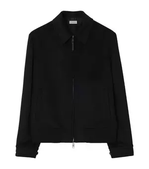 Burberry Cashmere Bloomsbury Harrington Jacket - Black