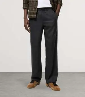 Burberry Wool-cashmere Straight Trousers