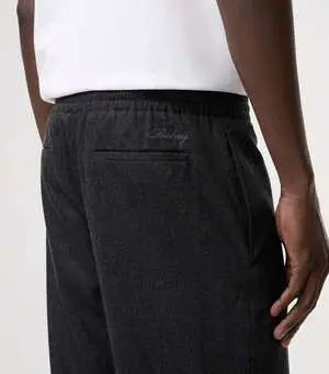 Burberry Wool-cashmere Straight Trousers