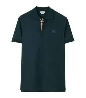 Burberry Cotton Polo Shirt - Blue