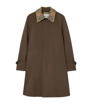 Burberry Cotton Gabardine Car Coat - Brown