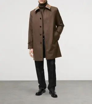 Burberry Cotton Gabardine Car Coat