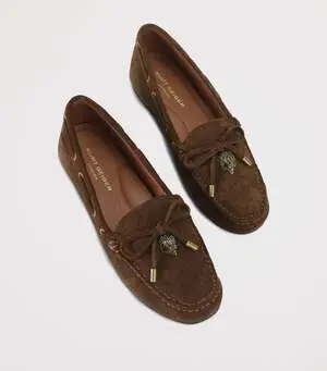 Kurt Geiger Suede Eagle Moccasins - Brown