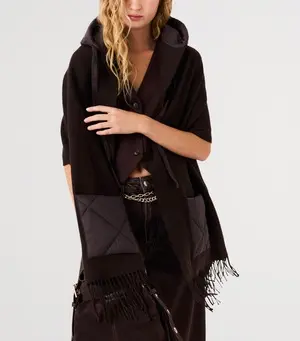 Maje Wool Hooded Scarf