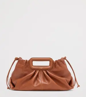 Maje Leather Milpli Clutch Bag