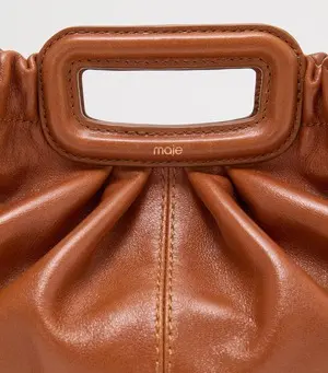 Maje Leather Milpli Clutch Bag