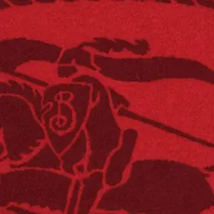 Burberry Cashmere Reversible Knight Stamp Scarf