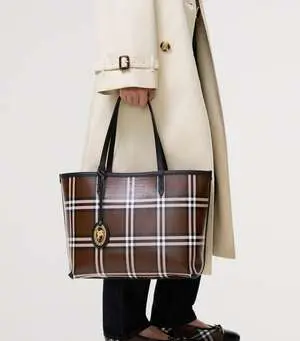 Burberry Small Check Tote Bag