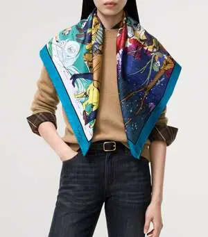 Burberry Silk London Park Scarf