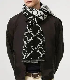 Burberry Wool Belt Logo Scarf