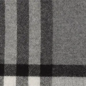Burberry Cashmere Reversible Check Scarf - Grey