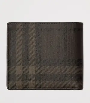 Burberry City Check Bifold Coin Wallet