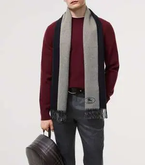 Burberry Cashmere Reversible Knight Scarf