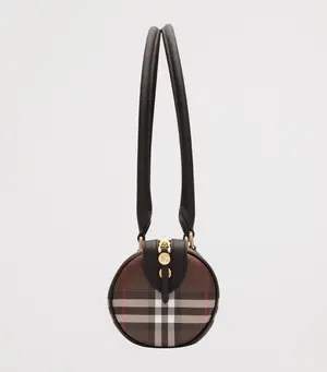 Burberry Mini Check Barrel Bag