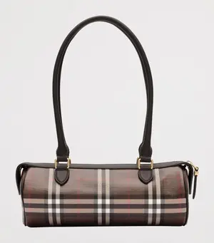 Burberry Mini Check Barrel Bag